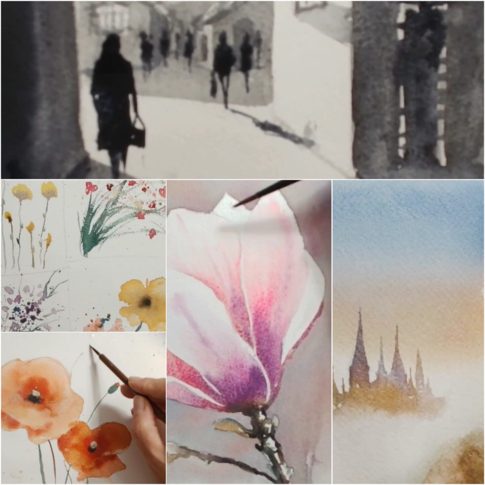 Watercolour Course Online - Base Level - Luisa Diaz Chamorro
